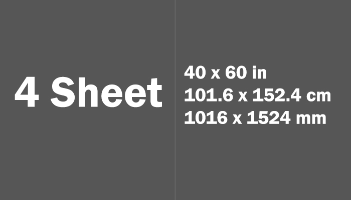  4 Sheet Size In CM Billboard Paper Sizes