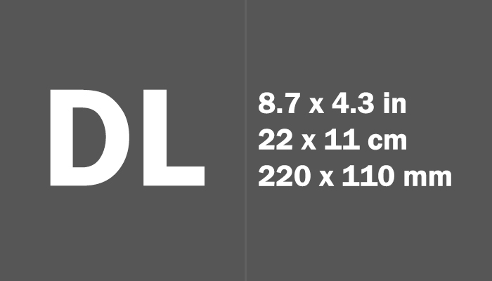 DL Size In CM International Envelope Paper Sizes